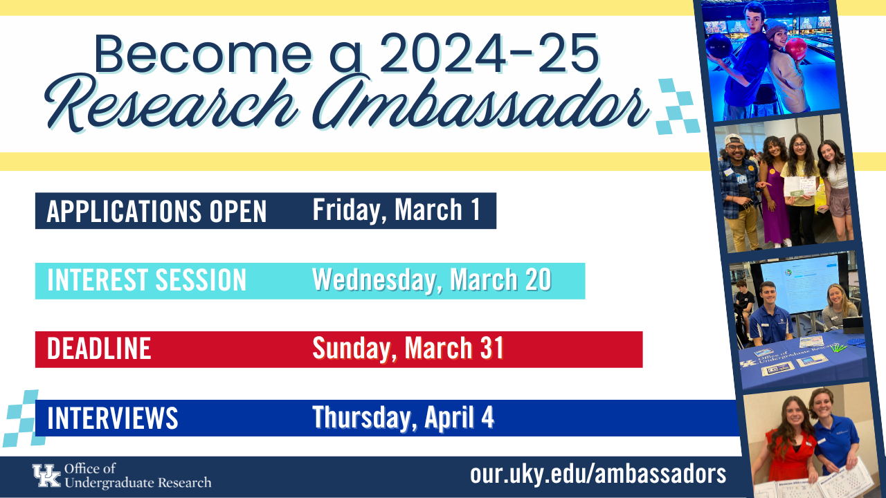 2024-25 Research Ambassador Recruitment | Office of Undergraduate Research